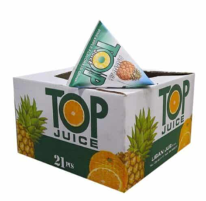 TOP JUS Pineapple Juice Box 21 Pieces - Mounit Baytna